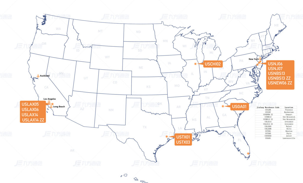JiuFang E-commerce Logistics Overseas Warehouse in USA