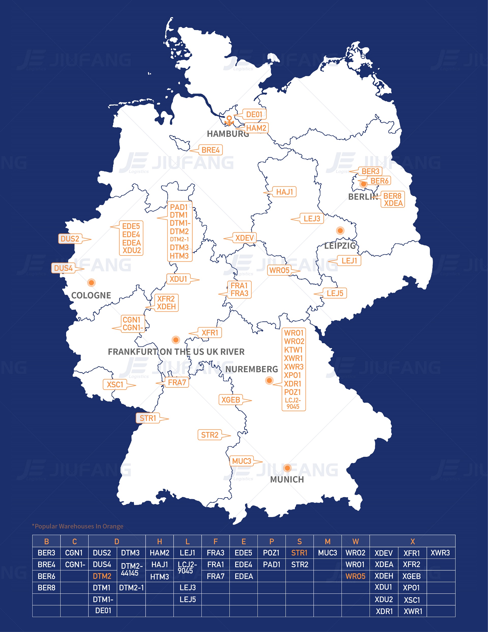 Amazon FBA Warehouse Map