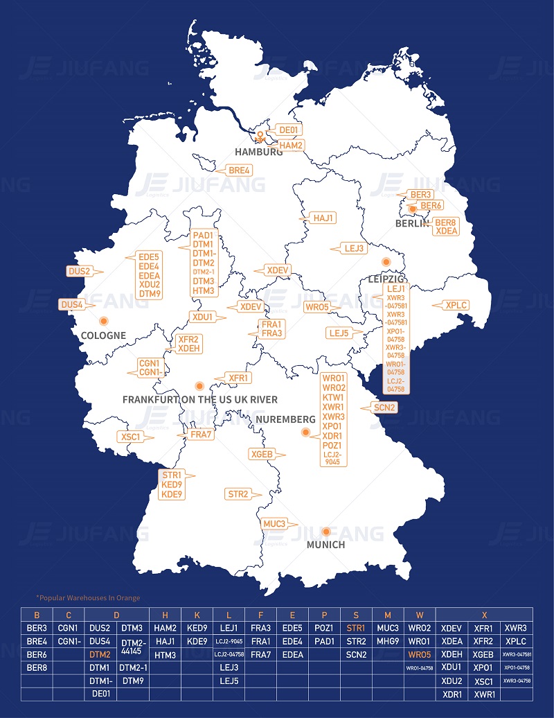 Amazon FBA Warehouse Map