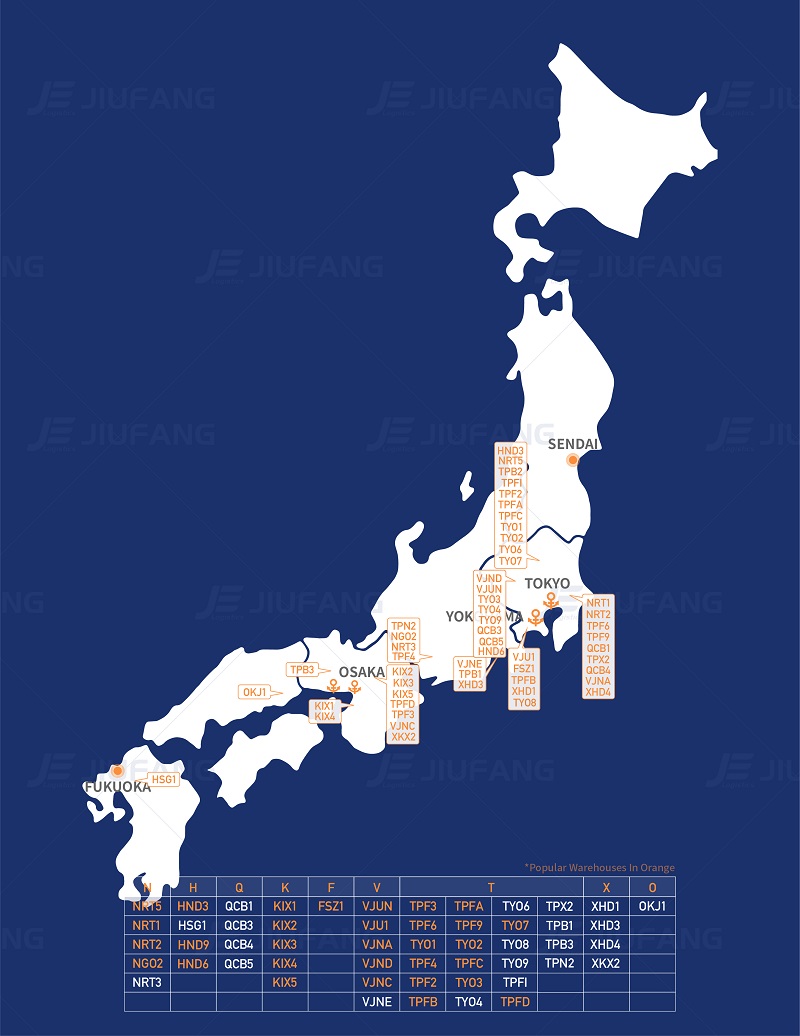 Amazon FBA Warehouse Map